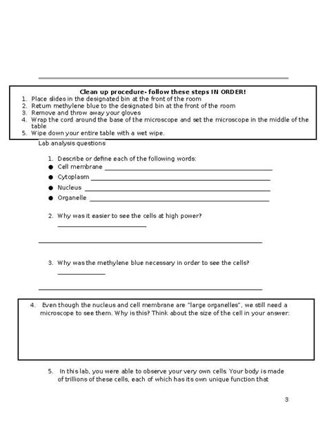 Microscope Cheek Cell Lab Editable By Drrubeyteaches Tpt
