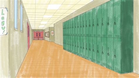 High School Hallway By Moosader On Deviantart
