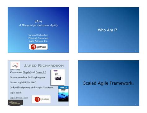 SAFe An Introduction To The Scaled Agile Framework PPT