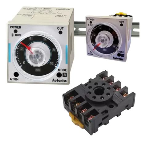 Temporizador Autonics At8n Con Base De 8 Pines 24 240vac Meses Sin