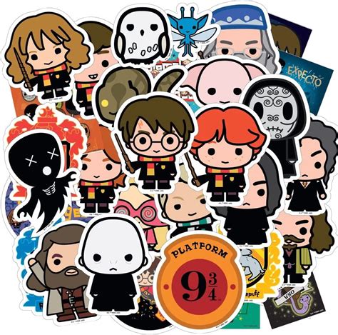 Harry Potter Vinyl Sticker Pack 50 Piece Set Decals For Laptops