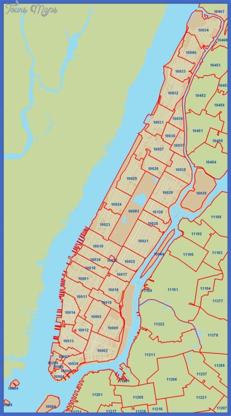 New York Zip Code Map Toursmaps Com