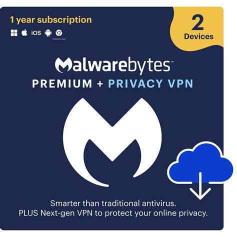 Malwarebytes Premium Antivirus With Privacy VPN 850016168214 B H