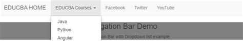 Bootstrap Navigation Bar Learn The Examples Of Bootstrap Navigation Bar