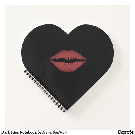 Dark Kiss Notebook Notebook Notebooks Journals Zazzle
