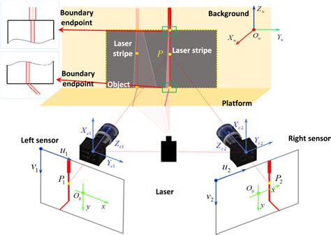 Schematic Diagram Of The Binocular Stereo Vision Measurement Download Scientific Diagram