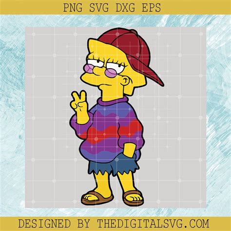 The Simpsons Cool Lisa Svg Lisa Svg The Simpsons Svg