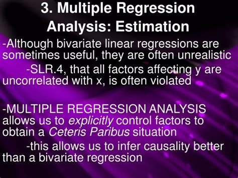 ppt multiple regression analysis estimation and interpretation