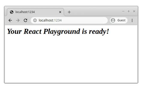 How To Setup Your Local React Playground