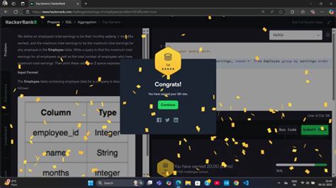 Sql Hackerrank Achievement Dataskills Learningneverstops Datajourney Sagnik Dhar