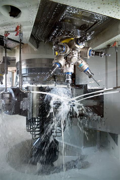 Machine Tools With Computer Numerical Control Cnc Stock Image Image