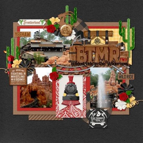 Pin By Scrapor On Scrap Disney ~ Rides And Shows Disney Scrapbooking