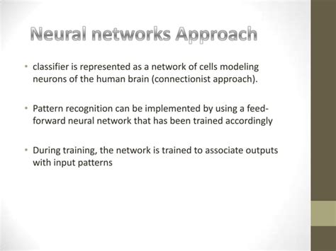 Artificial Intelligence Pattern Recognition System Pptx Artificial