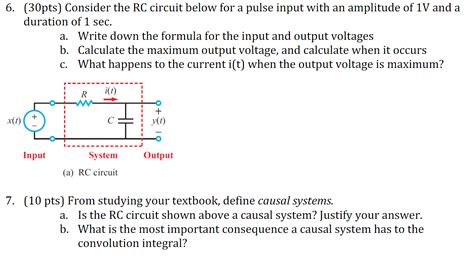 Solved There Are No RC Values It S All Based Off The Figure Chegg Com