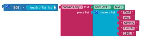 Block That Takes A List Of Substrings And A String Then Returns A List Of Substrings Found In