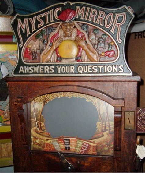 Mystic Mirror Fortune Teller Coin Operated Penny Arcade Game
