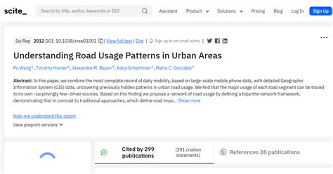 Understanding Road Usage Patterns In Urban Areas