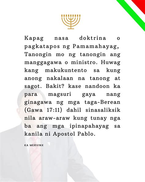 Tagubilin Sa Lahat Ng Mga Kapatid Iglesia Ni Cristo Rexiglesianicristo