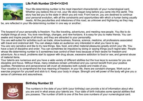 Numerology Report Live Fully Now
