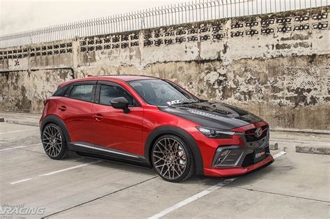 Modifikasi Mazda Cx 3 Tampil Agresif Pakai Body Kit Dan Aksen Karbon Gridoto