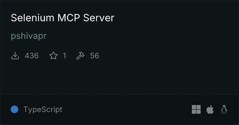 browser element is displayed selenium mcp server glama