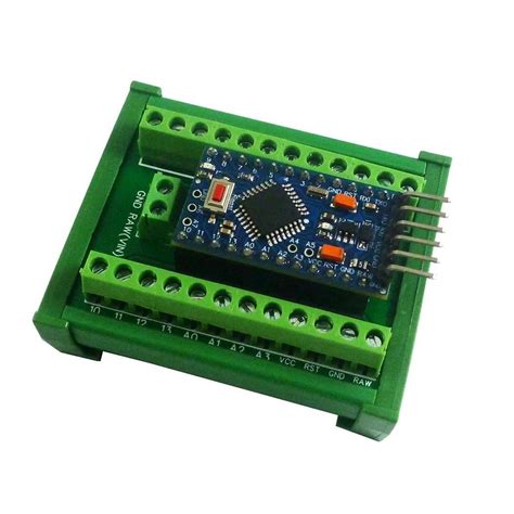 用於 Arduino Pro 迷你板 Plc 工業控制器智能家居的 Din 導軌安裝螺絲接線端子適配器模塊 蝦皮購物