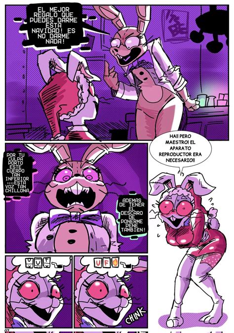 Rule 34 2d Artwork Christmas Comic Page Female Five Nights At Freddys Fursuit Glitchtrap