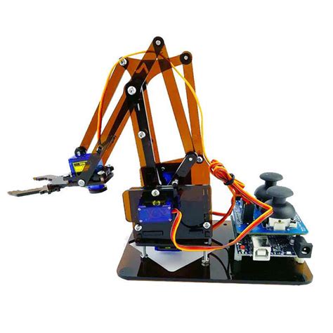 ชุด diy แขนกลอะคริลิกสำหรับ arduino uno r3 แขนกลหุ่นยนต์ แขนกลเซอร์โว การทดลองอิเล็กทรอนิกส์