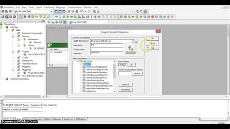 Stored Procedure Transformation In Informatica Part3 Youtube