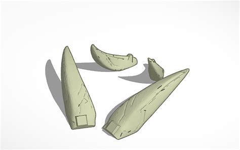 3d Design Oni Teeth Tinkercad