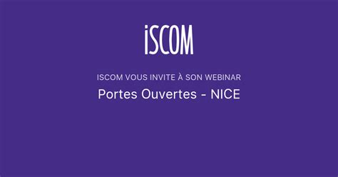 Portes Ouvertes Nice Iscom