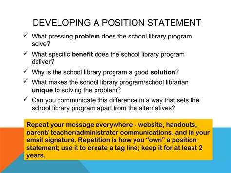Position Statement Ppt