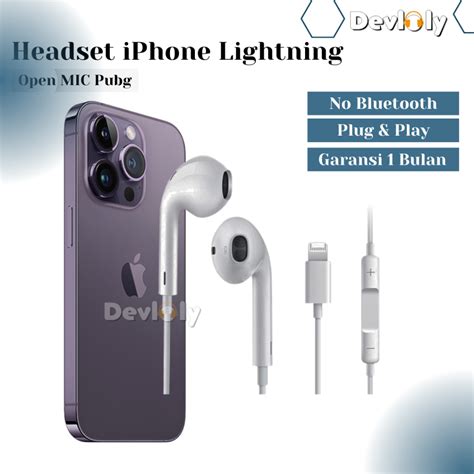 Jual Headset IPh Lightning Jack MM HEADSET GAMING HEADSET STEREO HEADSET EARPHONE