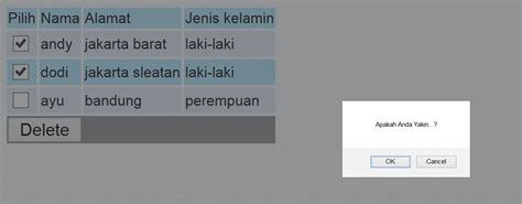 Cara Menghapus Banyak Data Menggunakan Php Dan Javascript Part 2 Kursus Web Programming