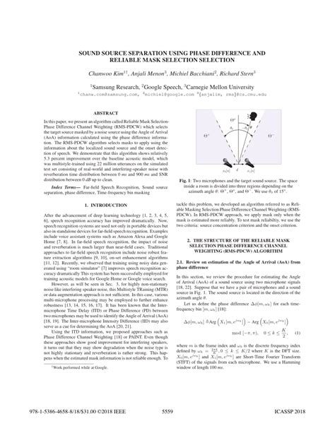 pdf sound source separation using phase difference and reliable mask selection