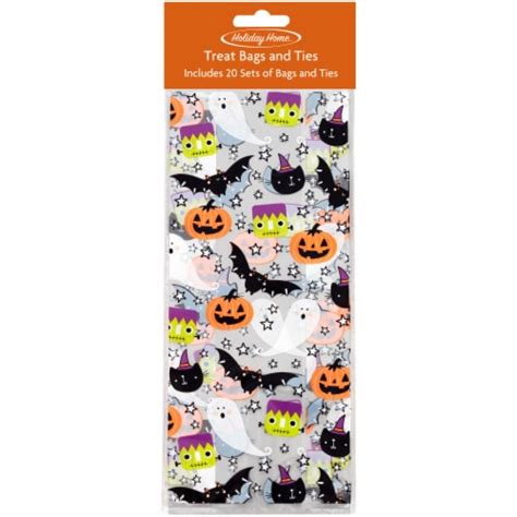 Holiday Home Treat Bags And Ties 20 Pack 95 X 4 In Frys Food Stores