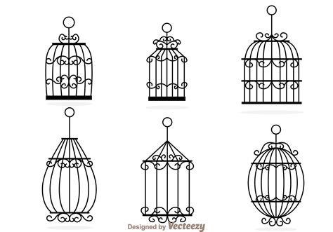 Decorative Bird Cage Vectors 97431 Vector Art At Vecteezy