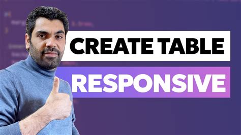 How To Create A Responsive Table With Html And Css Its Amazing Youtube
