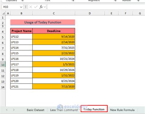 Apply Conditional Formatting To Overdue Dates In Excel 3 Ways