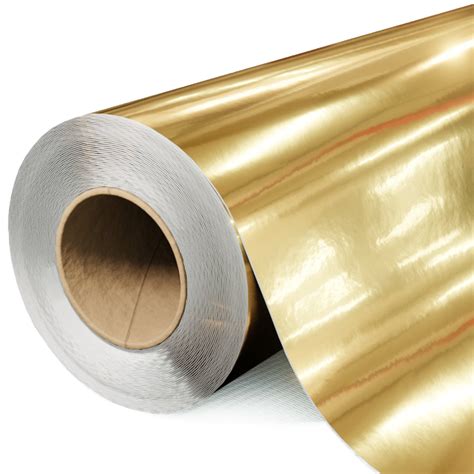 Vinil Adhesivo Metalizado Dorado 122x100 Cm Rotulados Jas