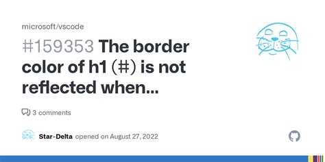 the border color of h1 is not reflected when specifying a markdown