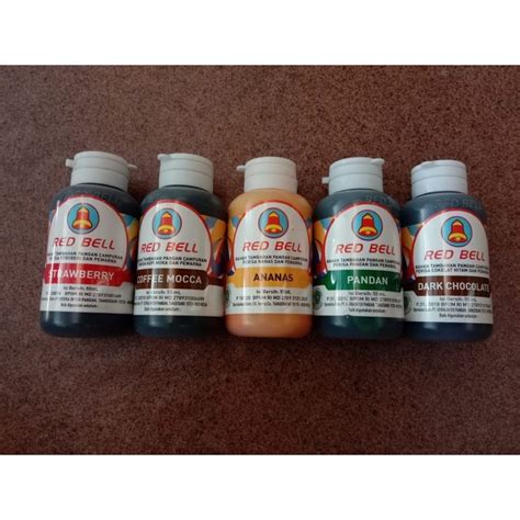 Jual Pasta Redbell 55 Ml Rasa Pandan Frambose Durian Kuning Dark Coklat Coffee Mocca