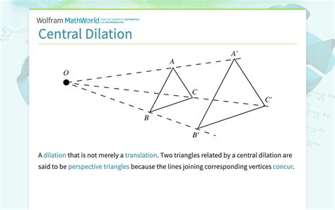 Central Dilation From Wolfram Mathworld