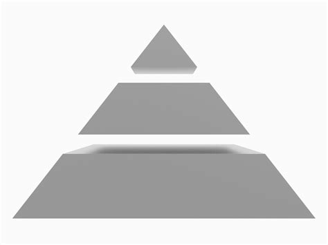 Pyramid Separated Into 3 Parts 3d Model Turbosquid 2034562