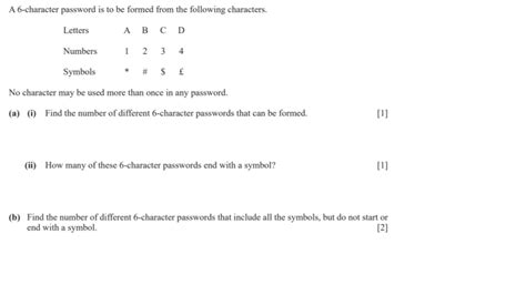 Permutations And Combinations Past Paper Questions For Igcse
