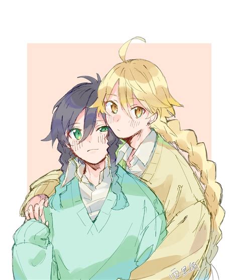 Aether And Venti Genshin Impact Drawn By Mamt56 Danbooru