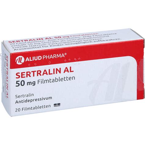 Sertralin Al 50 Mg Filmtabletten 20 St Auf E Rezept Kaufen Aponeo