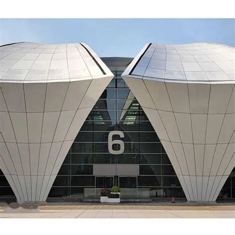 Curved Hyperbolic Building Materials Metal Wall Cladding Cladding Wall Panels Exterior