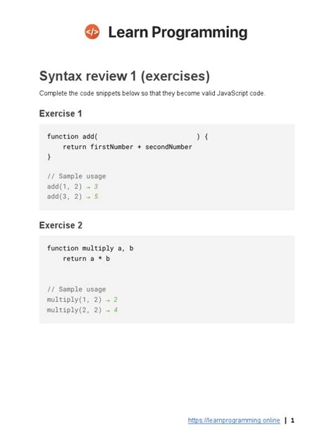 Syntax 1 Pdf