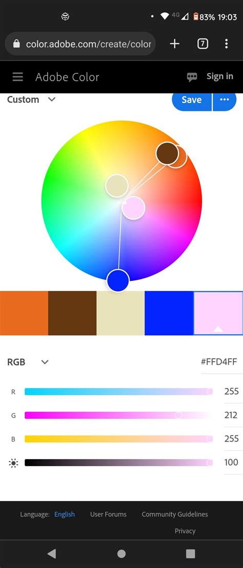 Living Space Colour Scheme